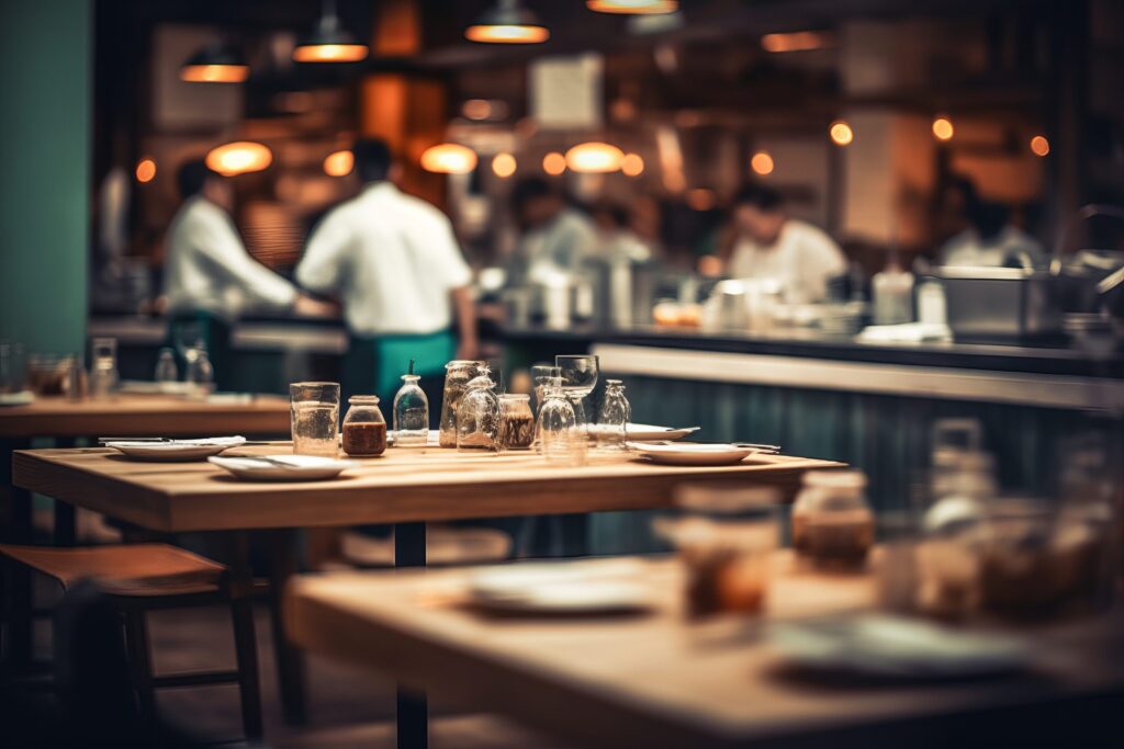 Vibrant Restaurant Scene: Chefs, Waiters, and Diners in Action ...